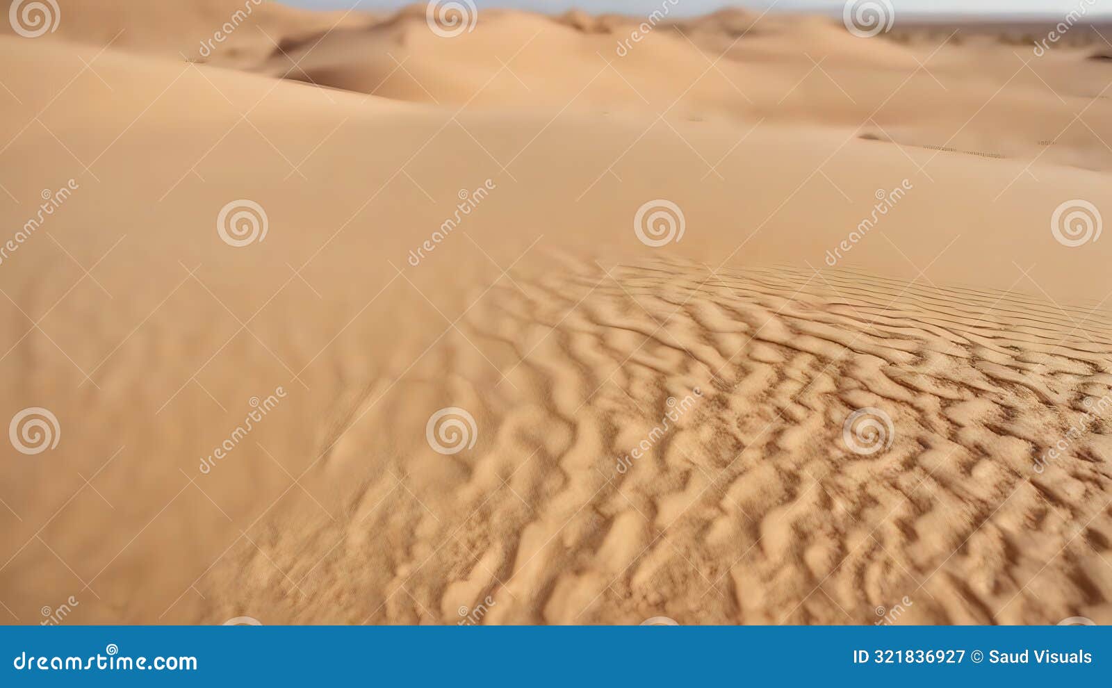 Sand Dunes With Wavy Pattern. Desert Landscape Royalty-Free Stock ...