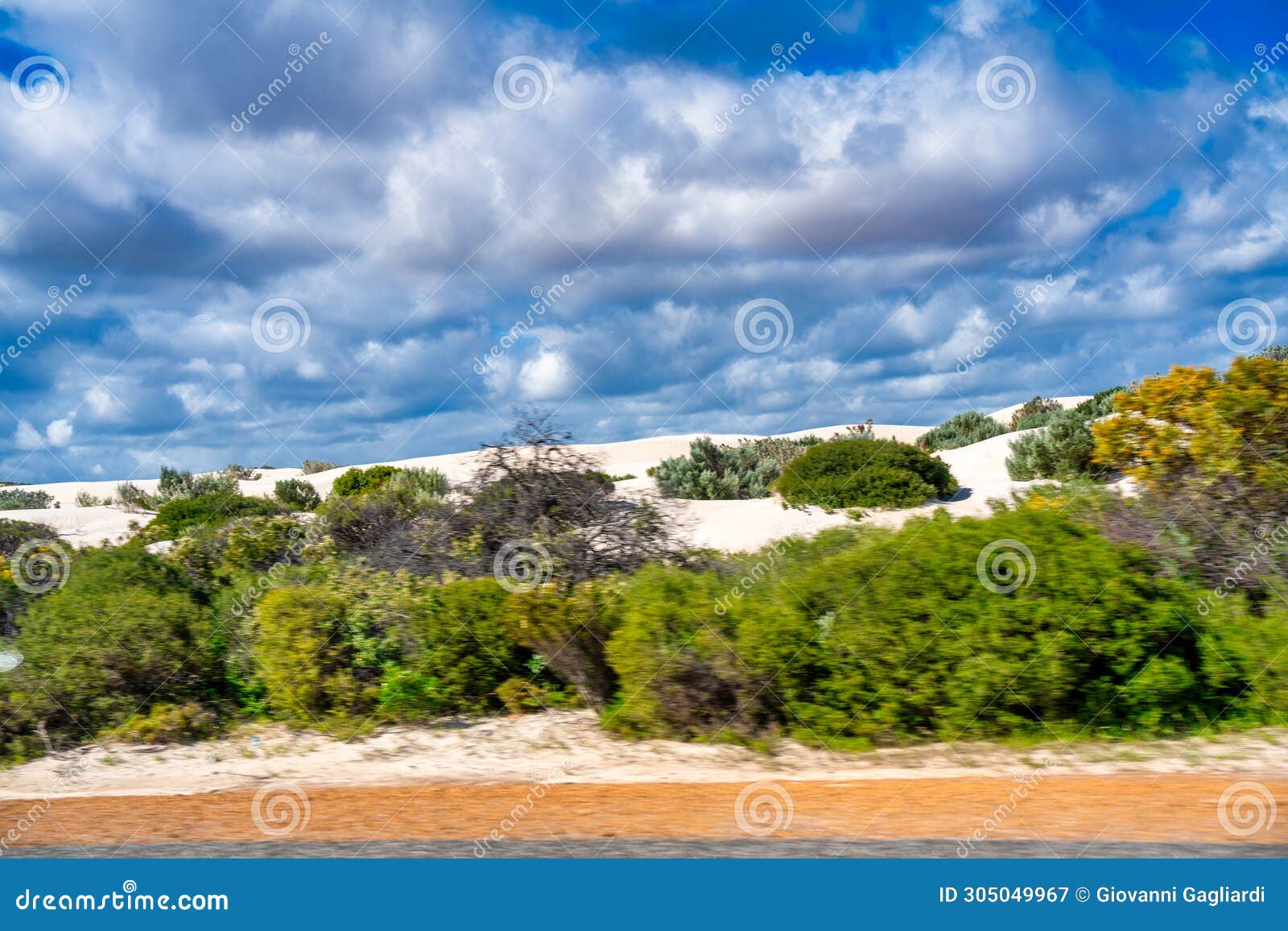 Sand Dunes on the Western Coast of Australia Stock Image - Image of ...