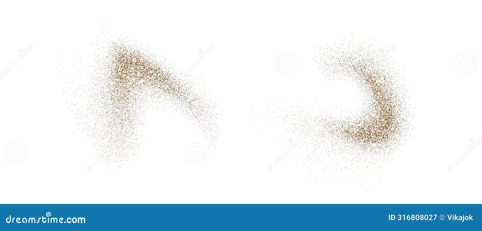 Sand Dust Powder Splashes. Flow Grit Speckles and Particles Wave ...