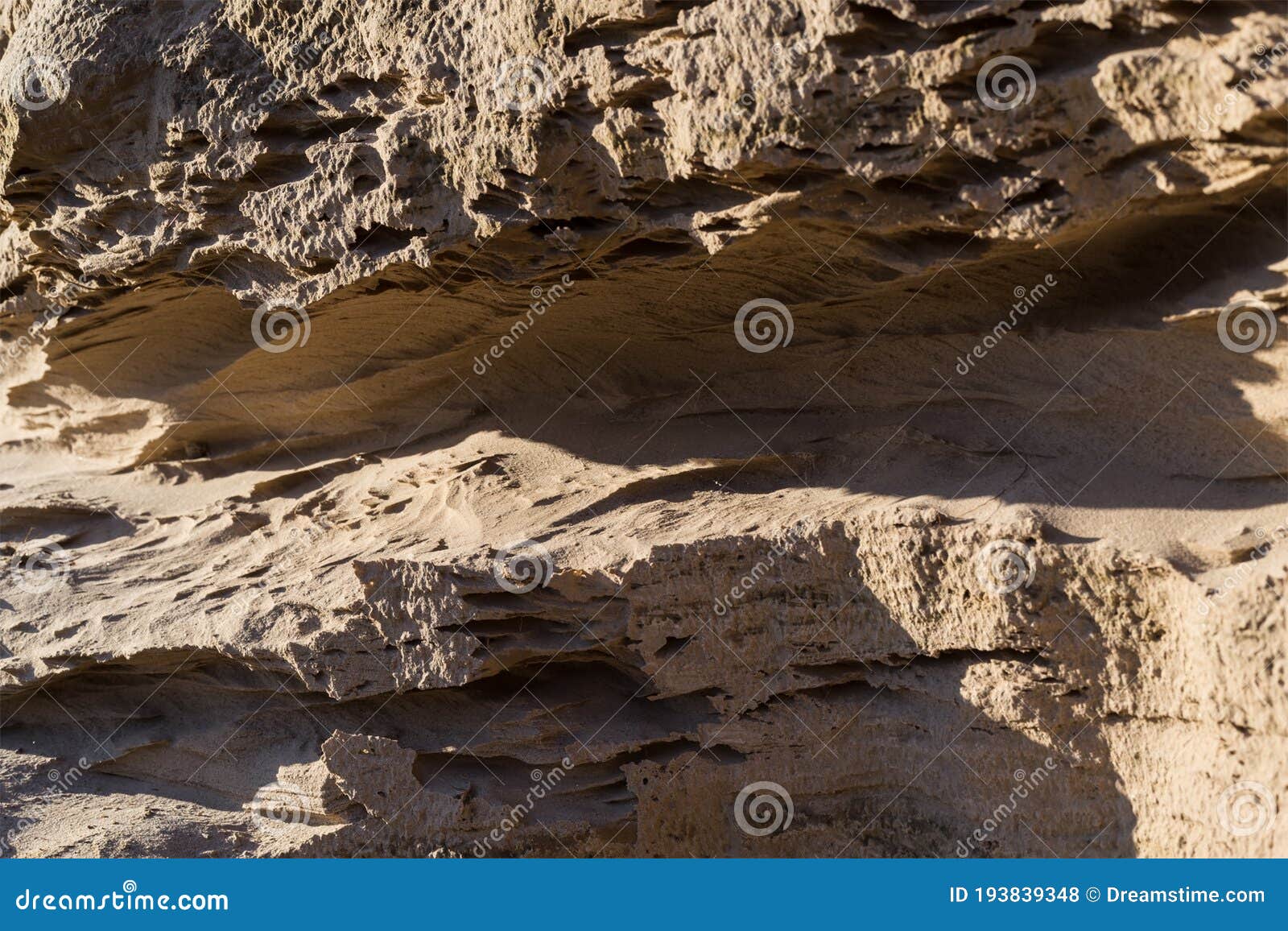 Sand Erosion by the Wind and Time Stock Photo - Image of geology ...