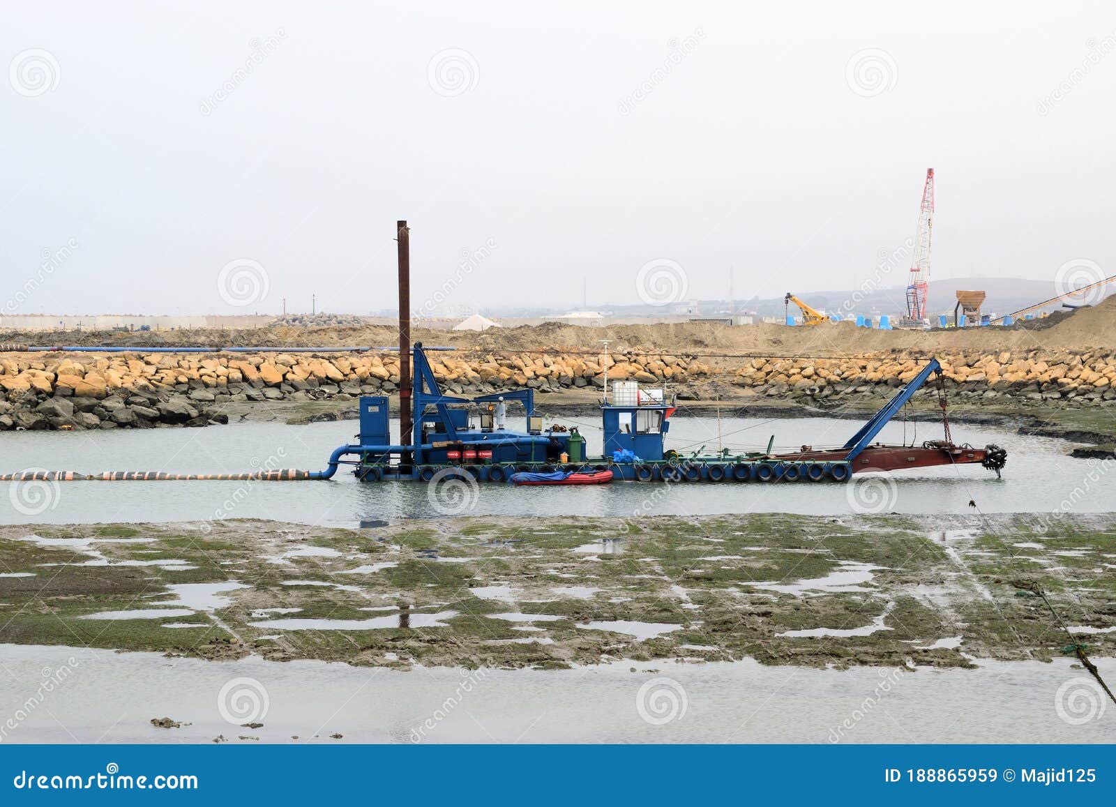 Sand dredger ship stock image. Image of dredge, fairway - 188865959