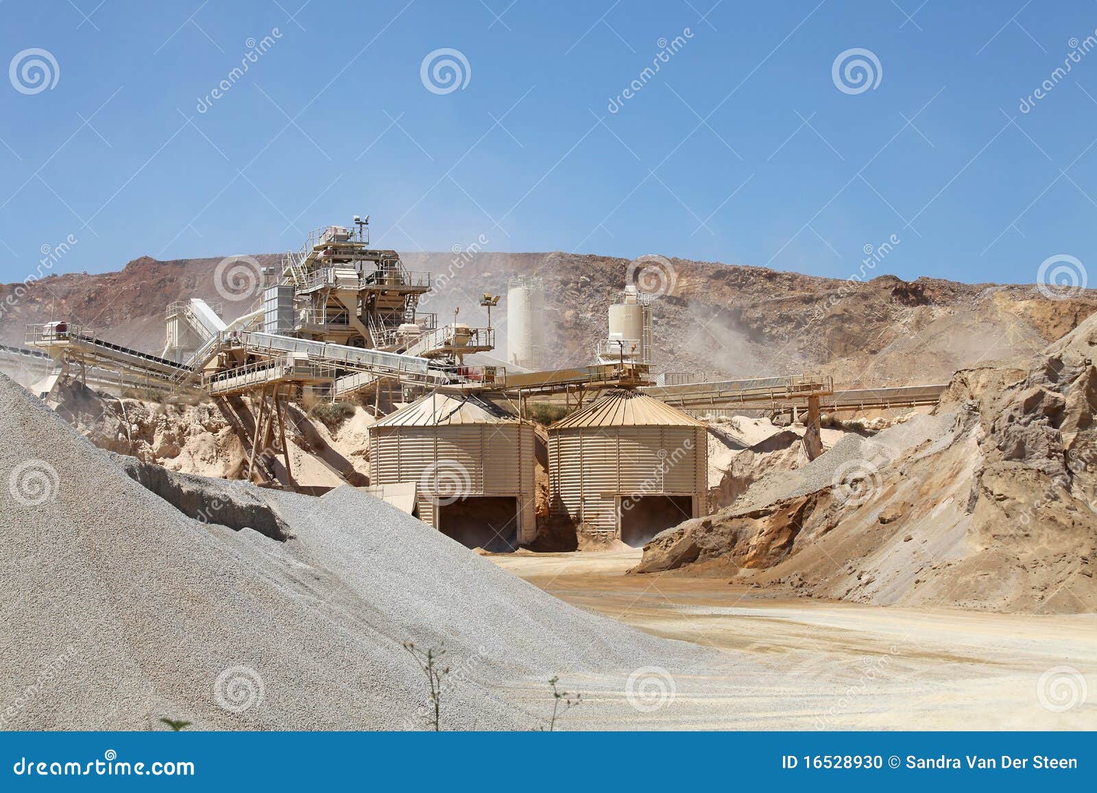 Sand excavation stock photo. Image of dozer, engineer - 16528930
