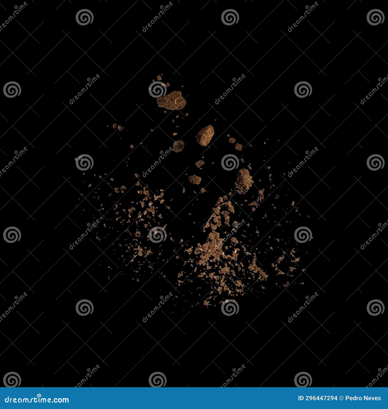 Sand Explosion with Dirt and Cloud Smoke Vector. Isolated Storm Effect ...
