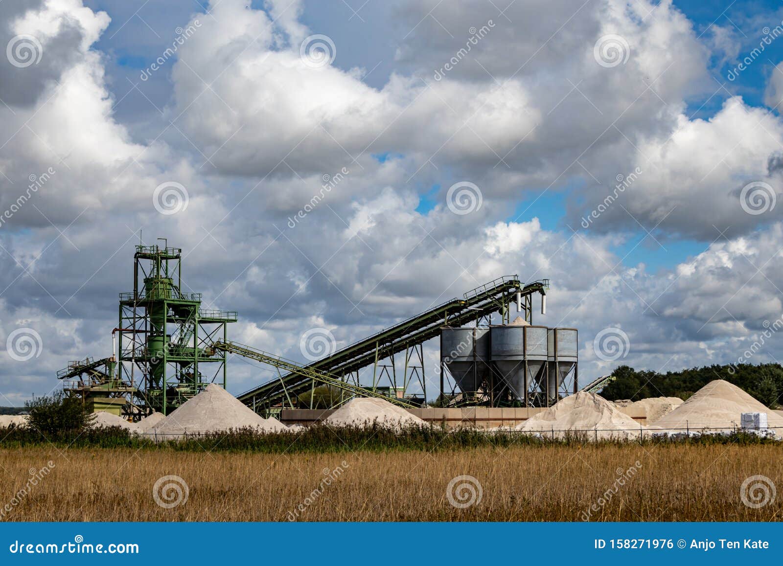 Sand Extraction Netherlands Stock Photo - Image of material, mineral ...