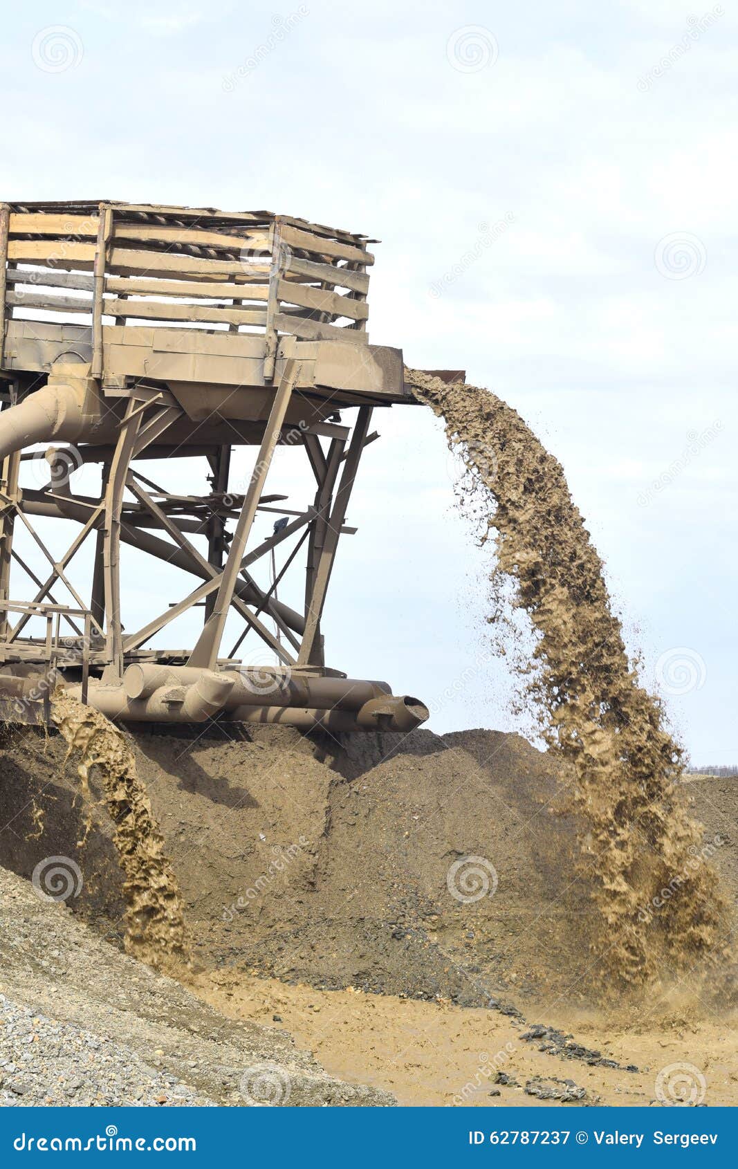 Sand Extraction for the Production Stock Image - Image of mining ...