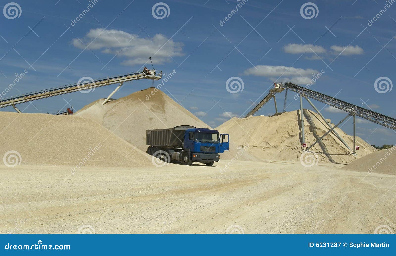 Sand Extraction Site Royalty Free Stock Photography - Image: 6231287