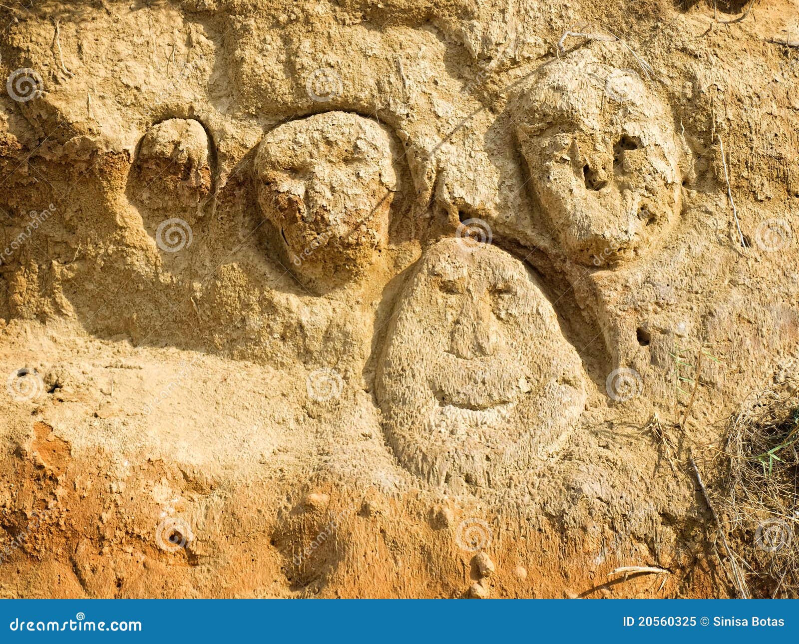 Sand faces stock image. Image of face, smile, outline - 20560325