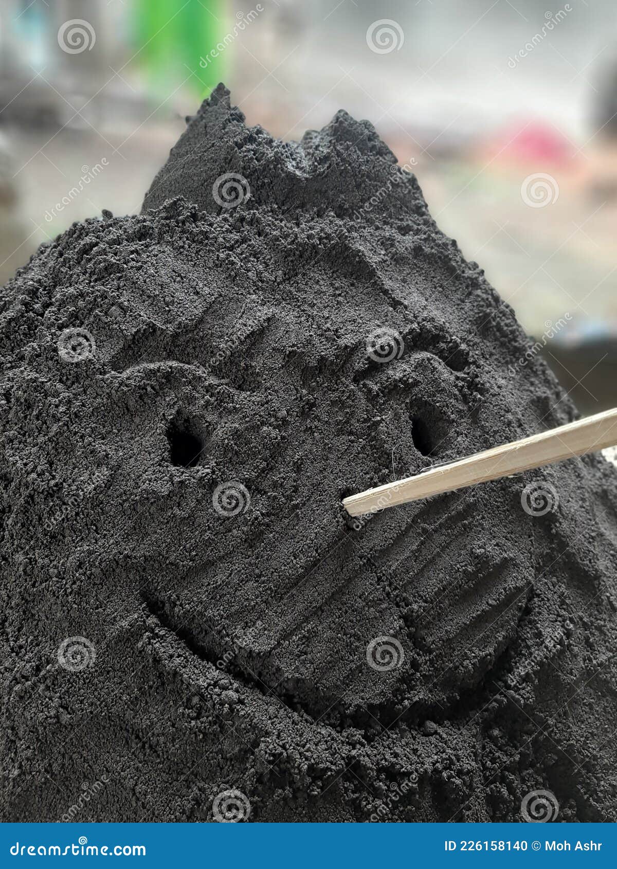Sand facesmile stock photo. Image of sand, faces, happy - 226158140