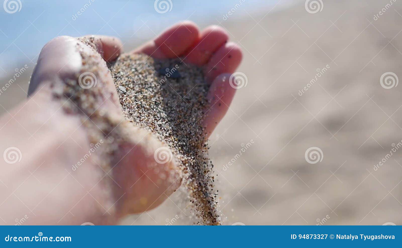 Sand Falling from Hand. Entertainment and Outdoor Games Stock Video ...