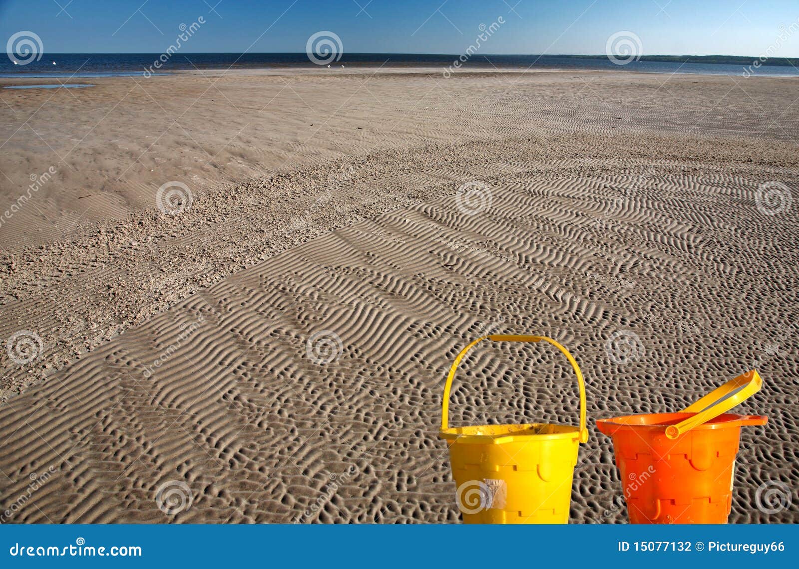 Sand Flats Along Shore of Lake Winnipeg Stock Photo - Image of patterns ...