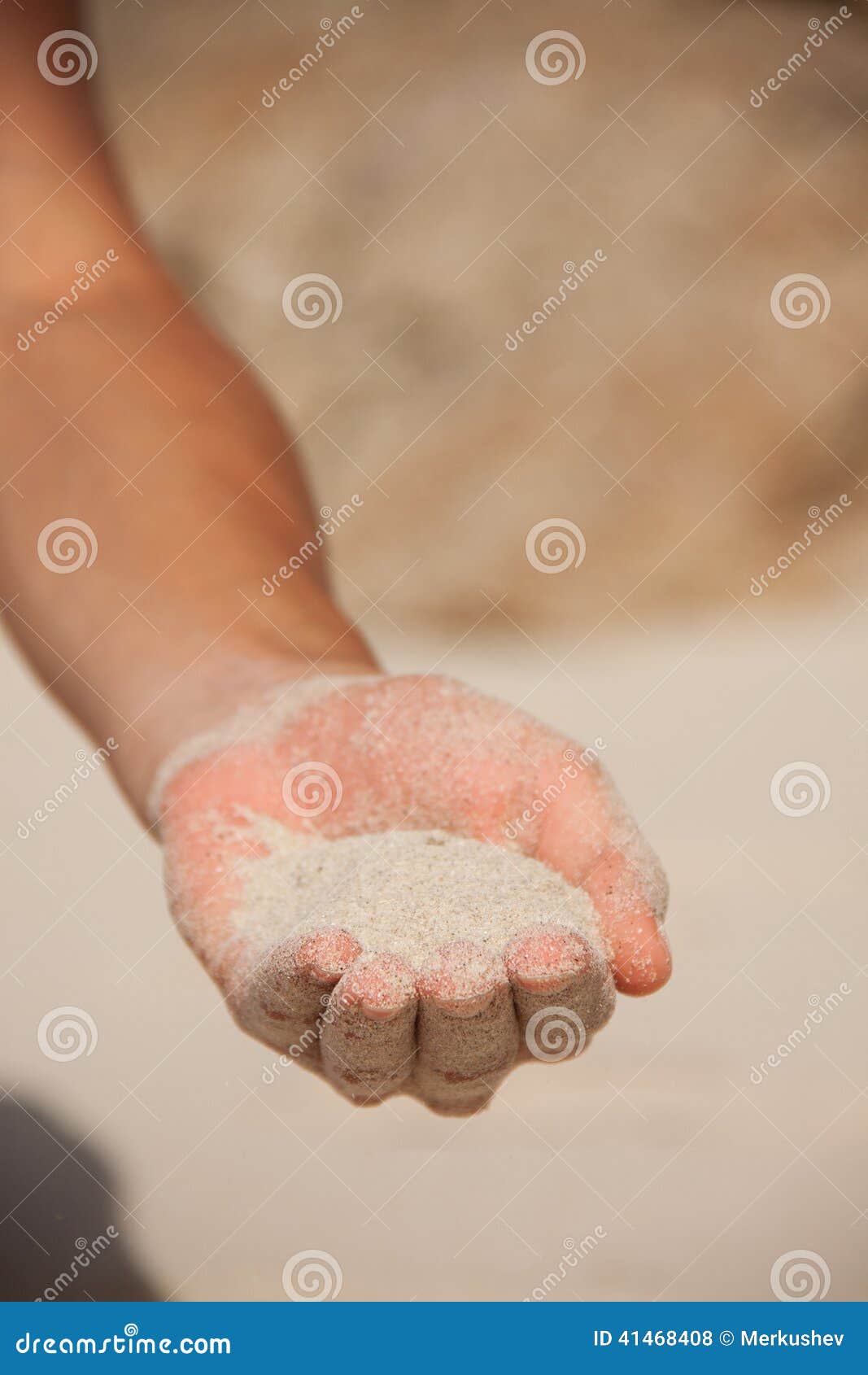 Sand Flows through the Female Hands Stock Photo - Image of beach, white ...