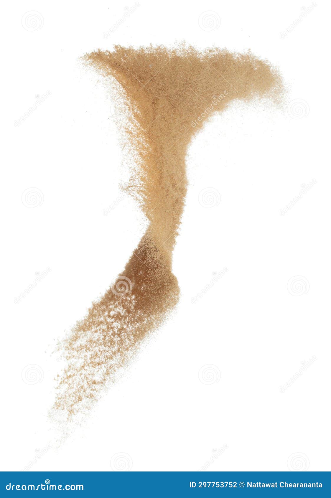 Sand Flying Explosion, Golden Grain Wave Explode. Abstract Cloud Fly ...