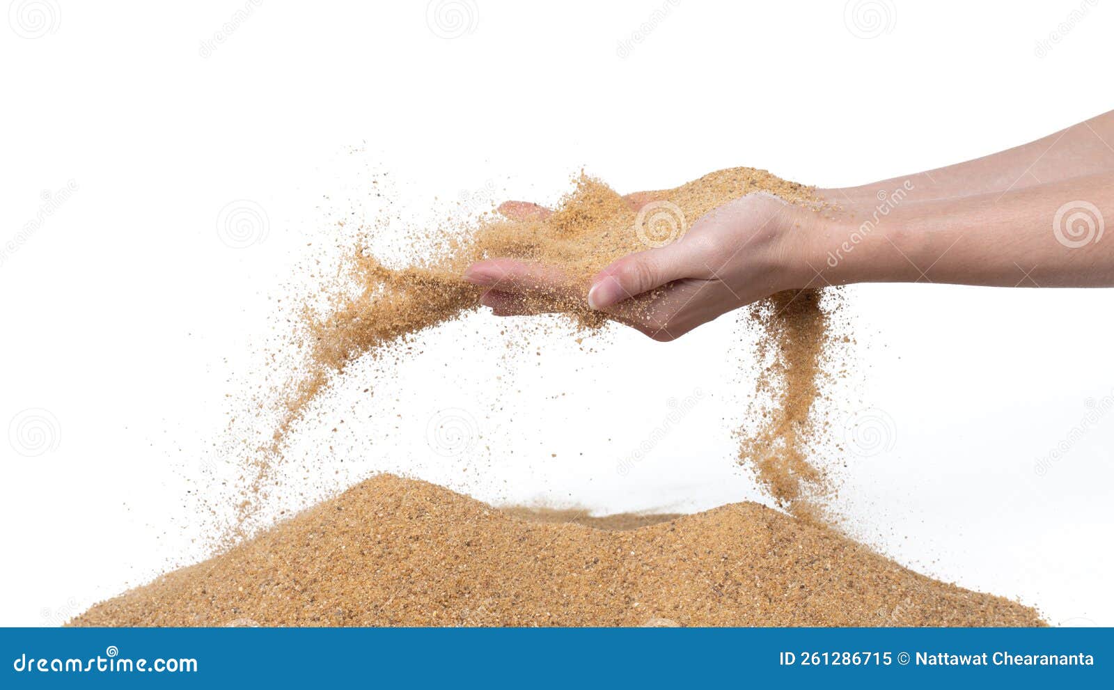 Sand Flying Explosion, Golden Sand Wave Explode. Abstract Sands Cloud ...