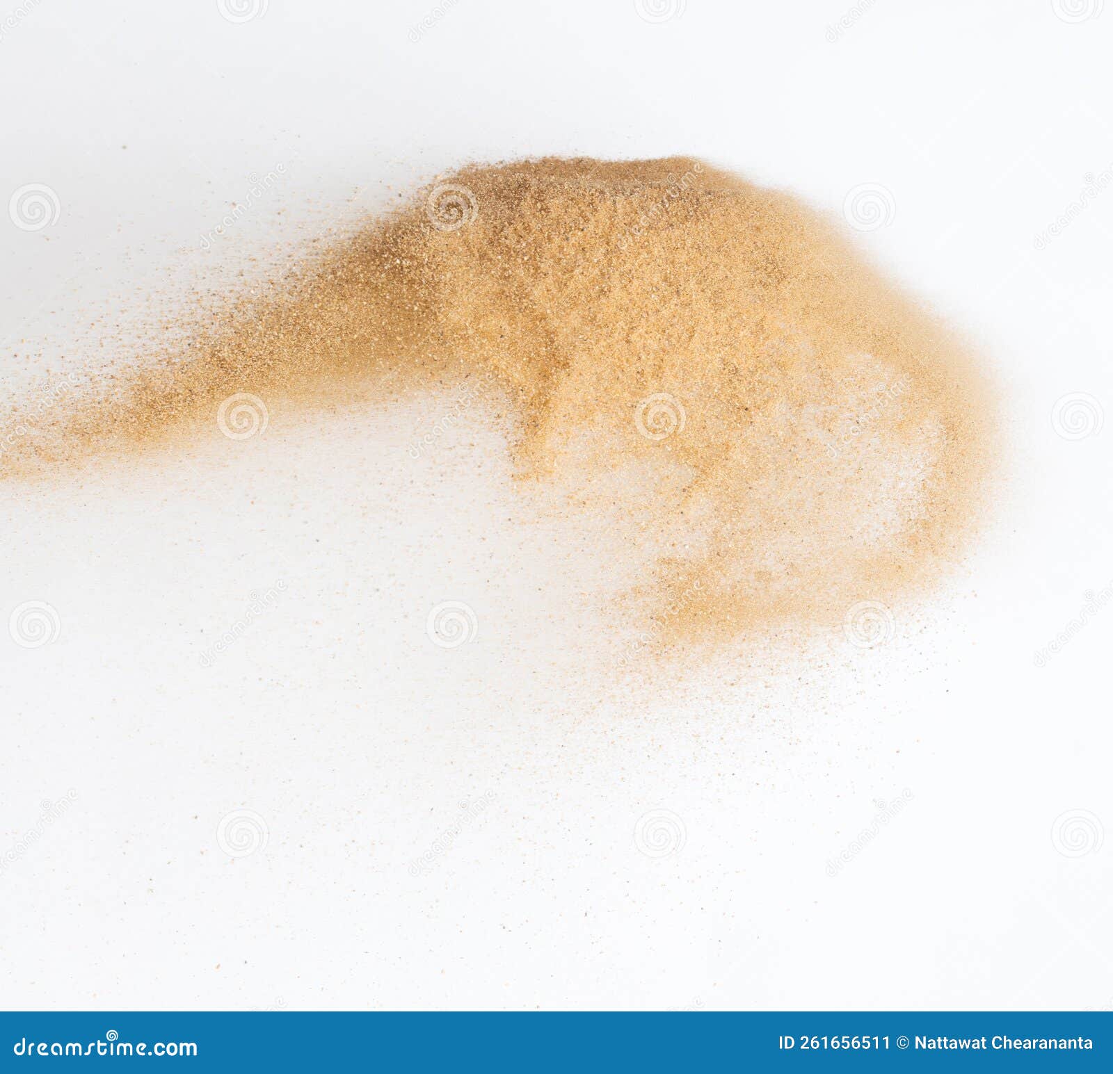 Sand Flying Explosion, Golden Sand Wave Explode. Abstract Sands Cloud ...