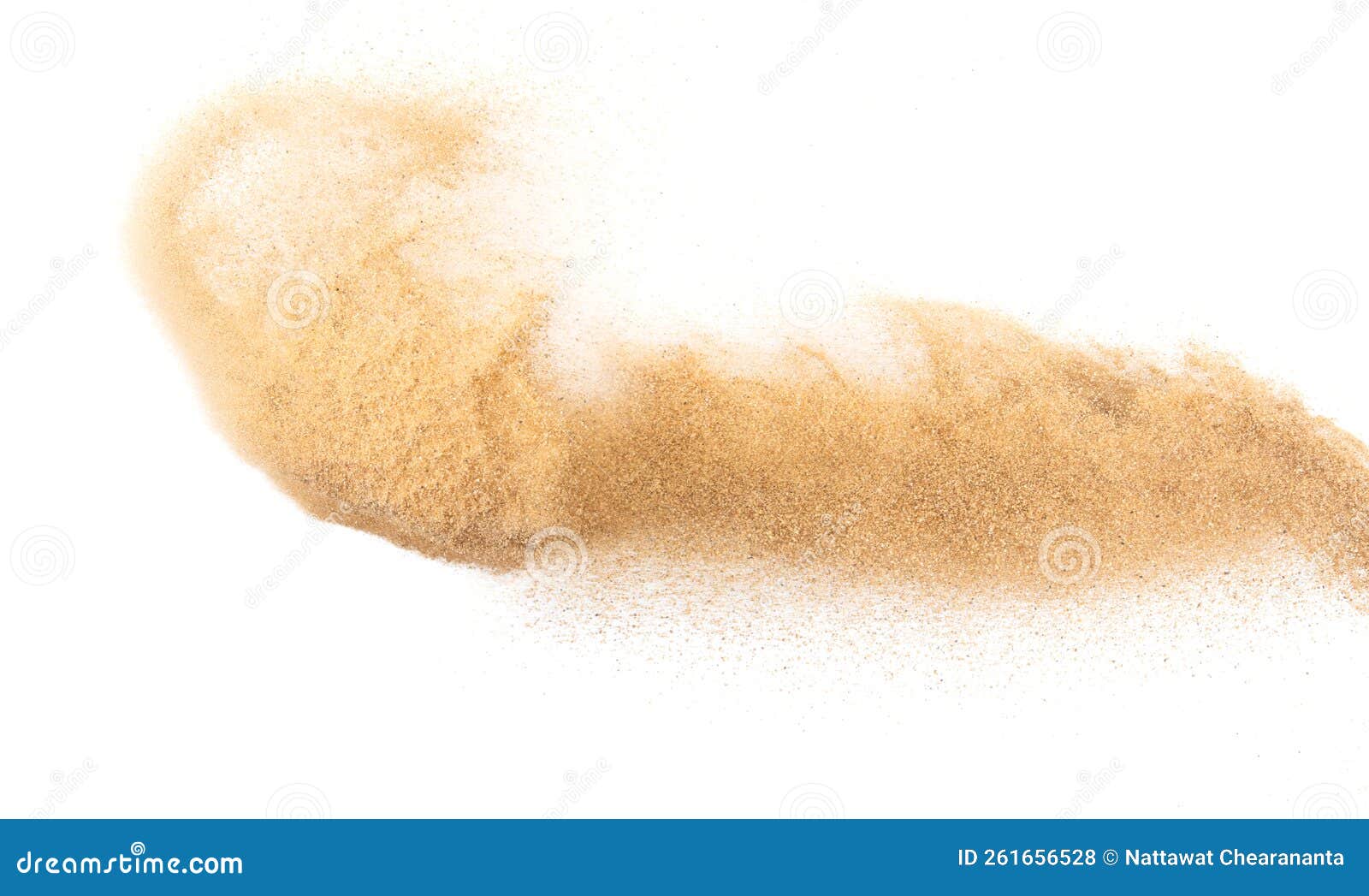 Sand Flying Explosion, Golden Sand Wave Explode. Abstract Sands Cloud ...