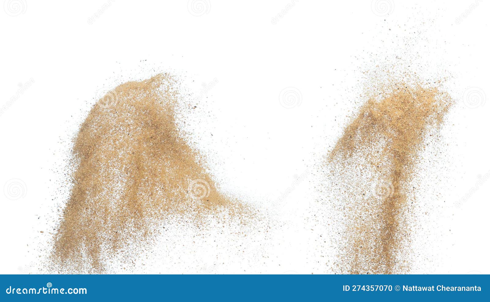 Sand Flying Explosion, Golden Sand Wave Explode. Abstract Sands Cloud ...