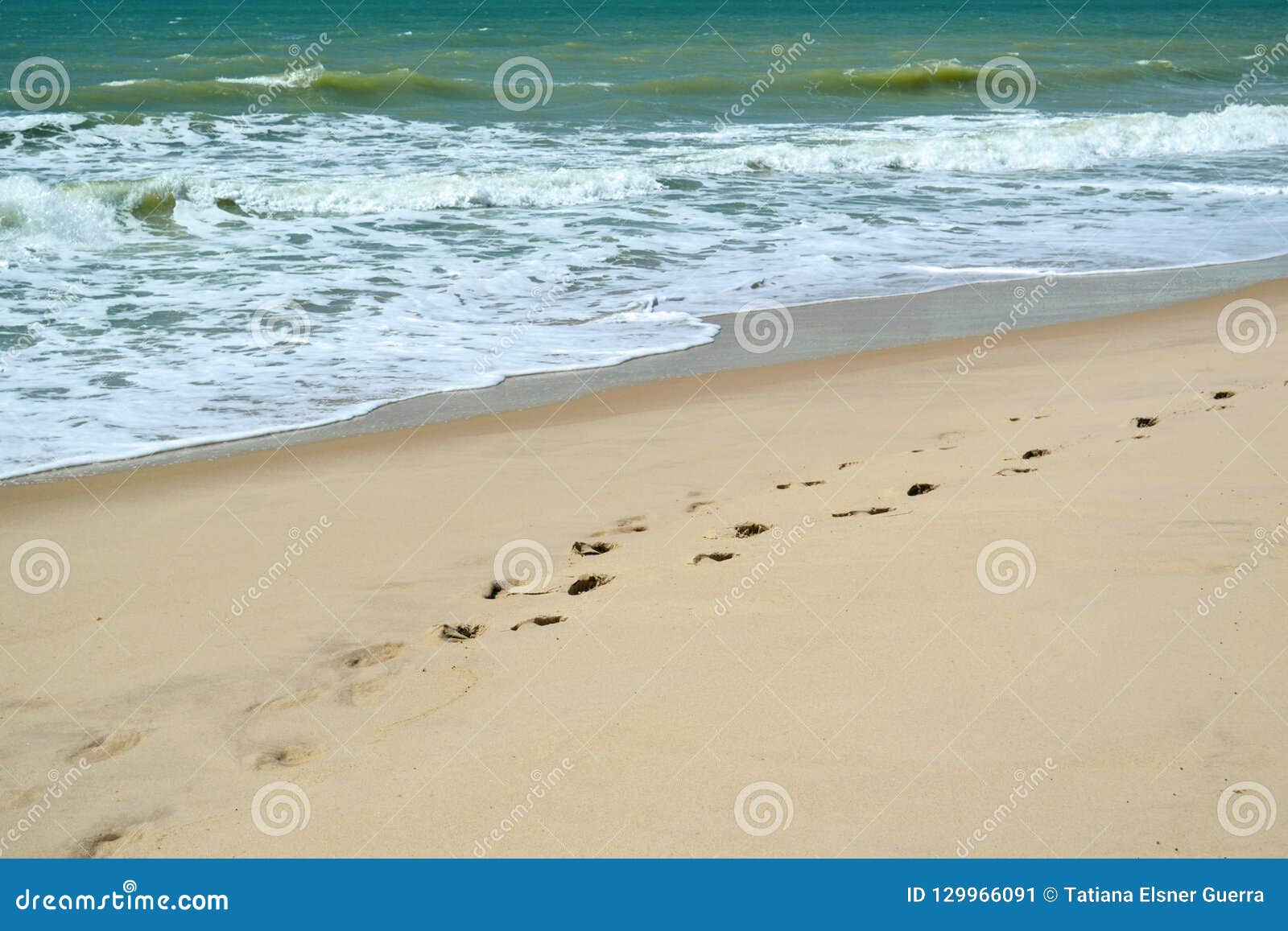 Sand footsteps stock image. Image of pallette, beach - 129966091