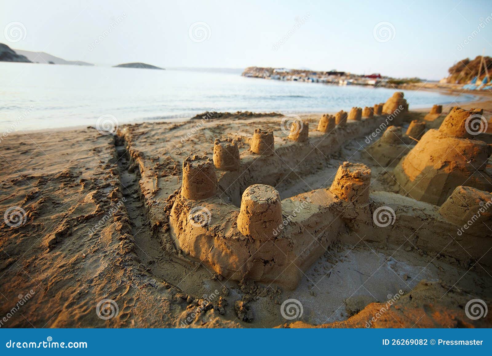 Sand fortress stock photo. Image of castle, peace, sandcastle - 26269082