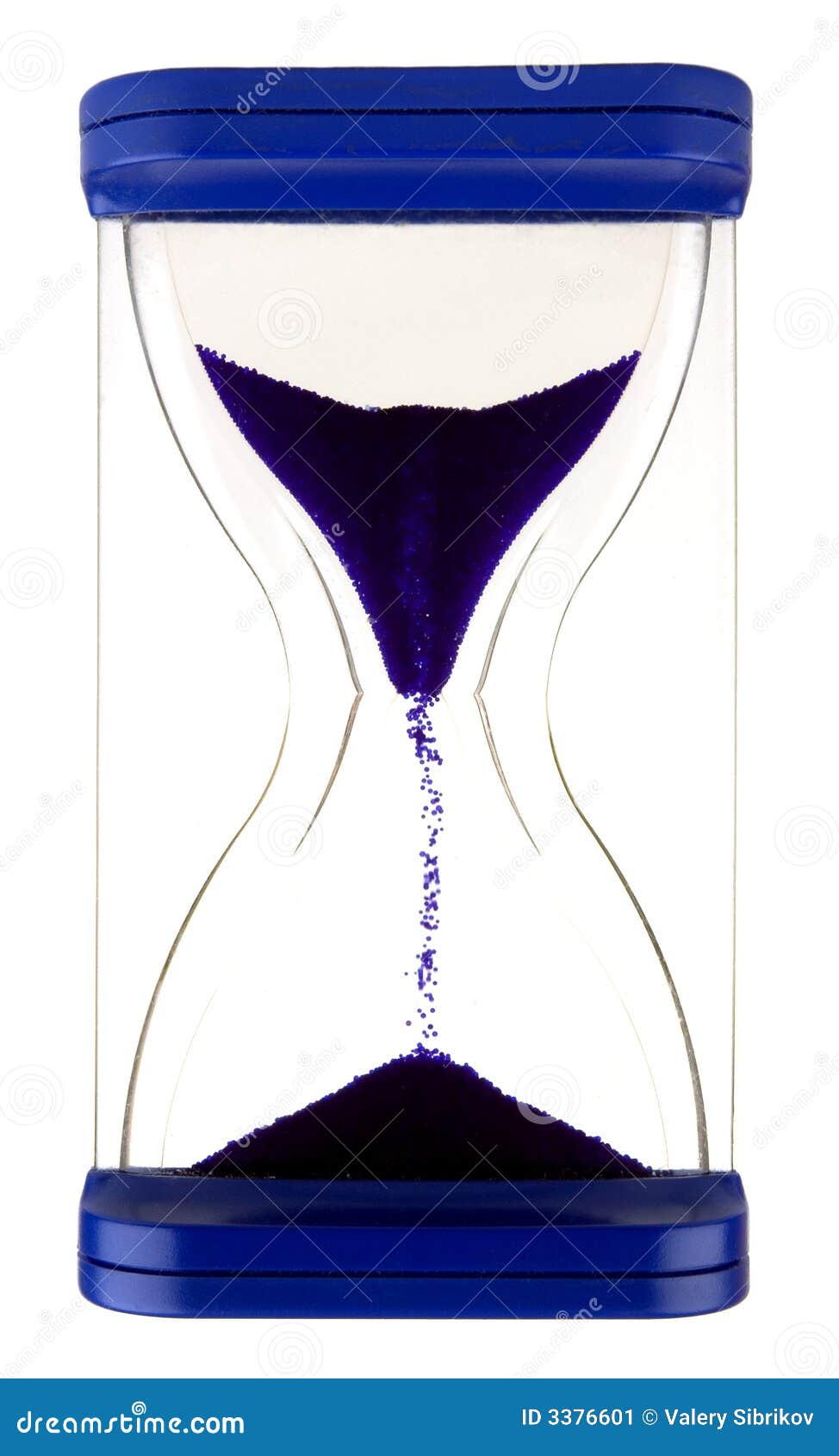 Sand-glass With Female Hand Holding Pencil Stock Photography ...