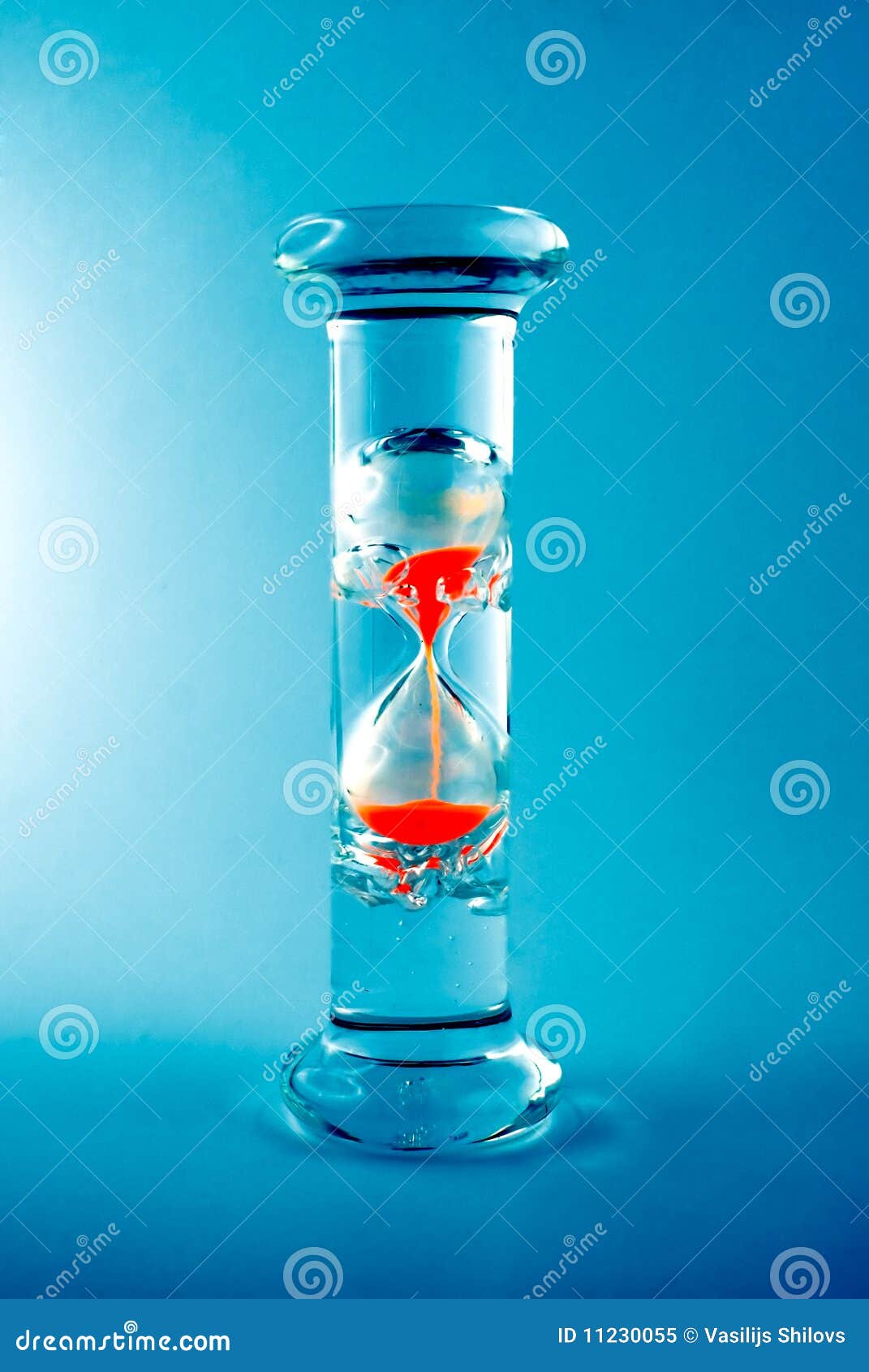 Sand glass in water stock image. Image of antique, instrument - 11230055