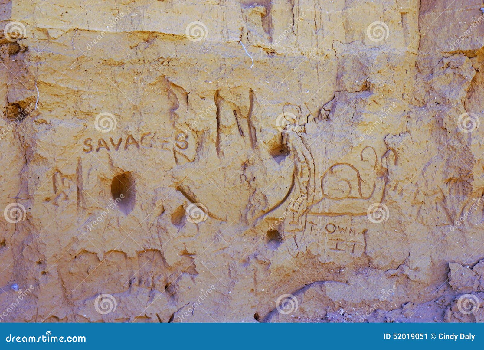 Sand graffiti. stock image. Image of sand, interesting - 52019051