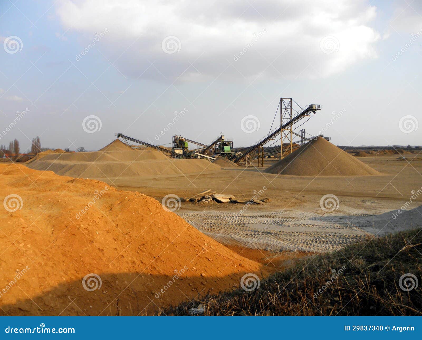 Sand mining stock photo. Image of industries, outdoor - 29837340
