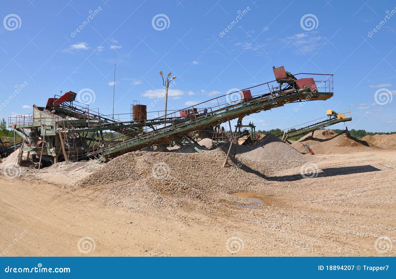 Sand and gravel pits. stock image. Image of rust, detritus - 18894207