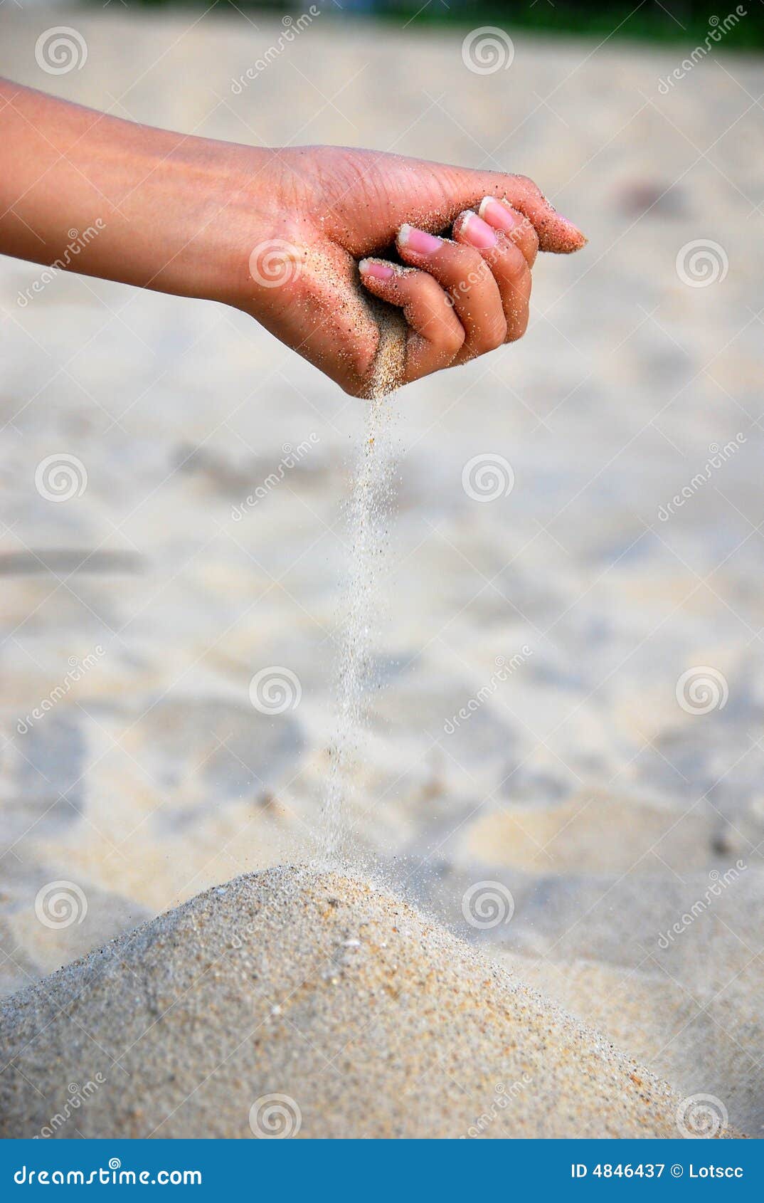 Sand and hand stock image. Image of holiday, relaxation - 4846437