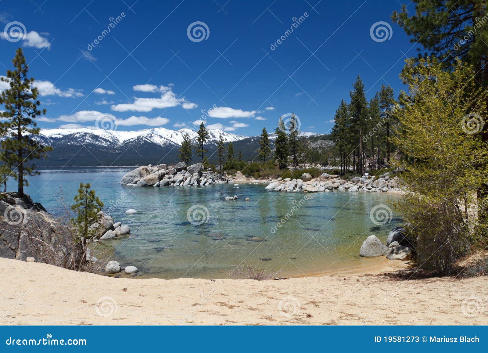 Sand Harbor beach stock image. Image of lake, mountain - 19581273