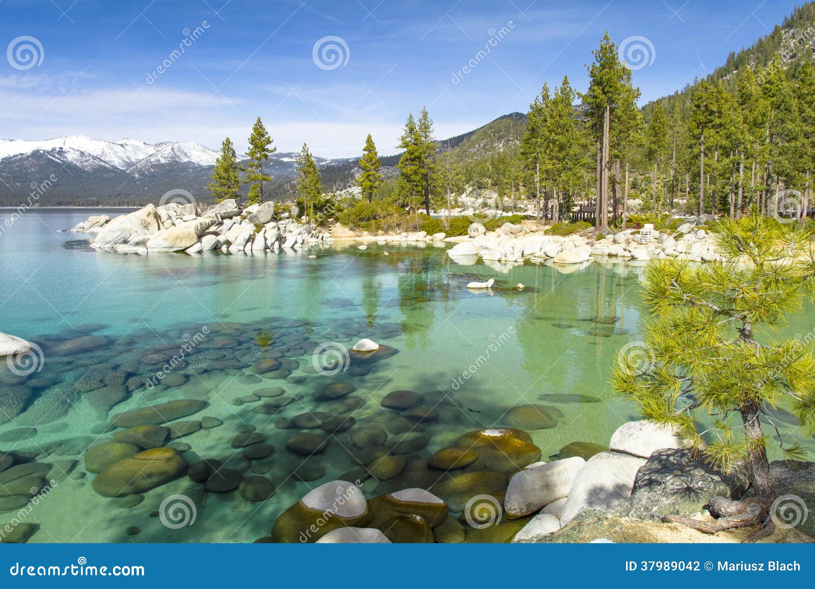 Sand Harbor beach stock photo. Image of harbor, season - 37989042