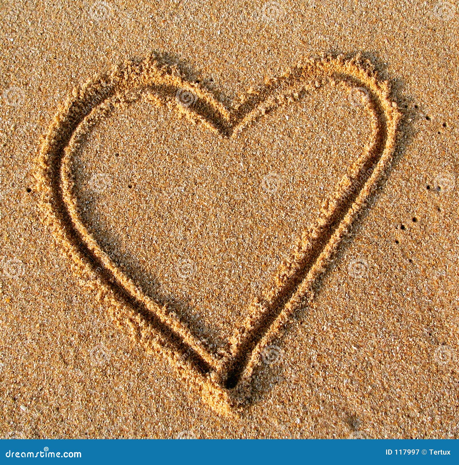 Sand heart stock image. Image of message, flirt, sand, passion - 117997