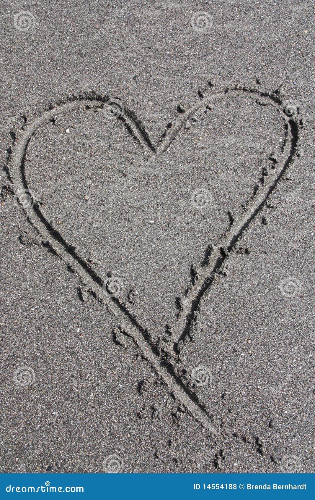 Sand Heart stock photo. Image of feelings, absolutely - 14554188