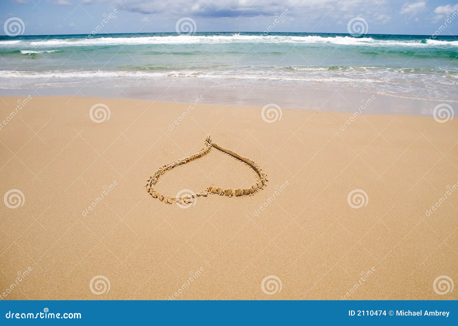 Sand heart stock photo. Image of sand, romance, vacation - 2110474