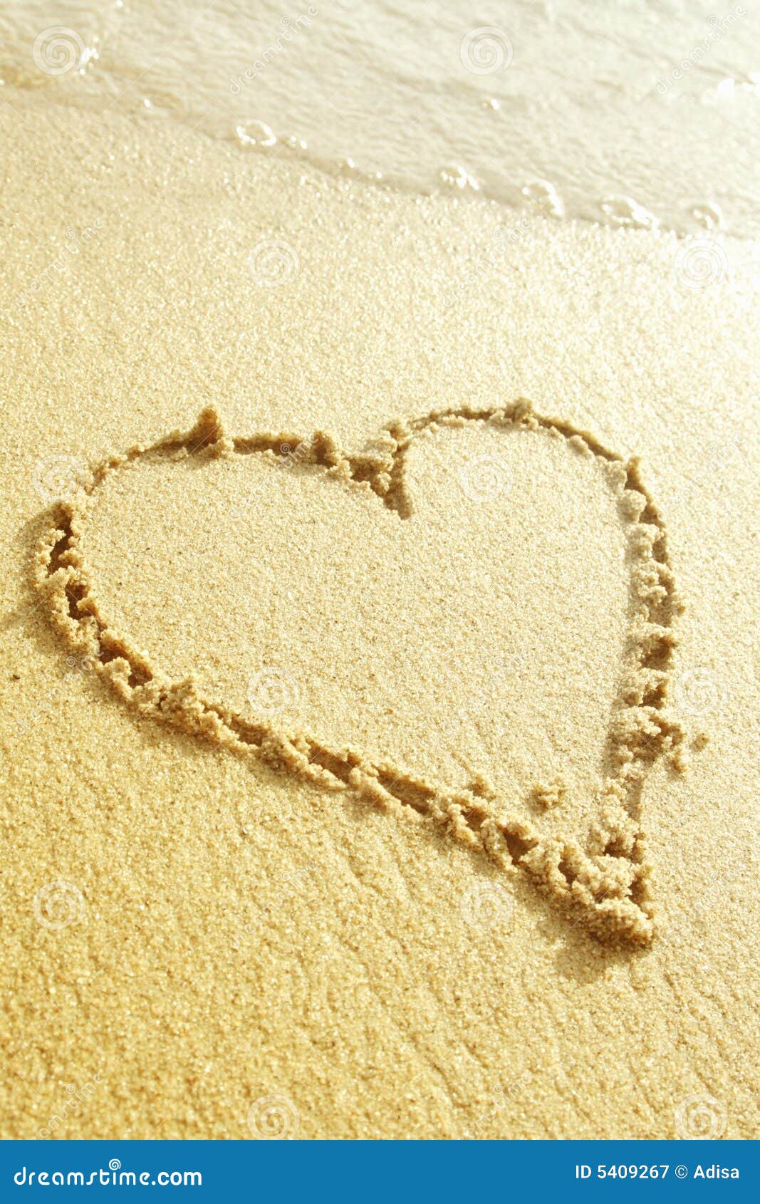 Sand heart stock image. Image of sand, tranquil, beach - 5409267