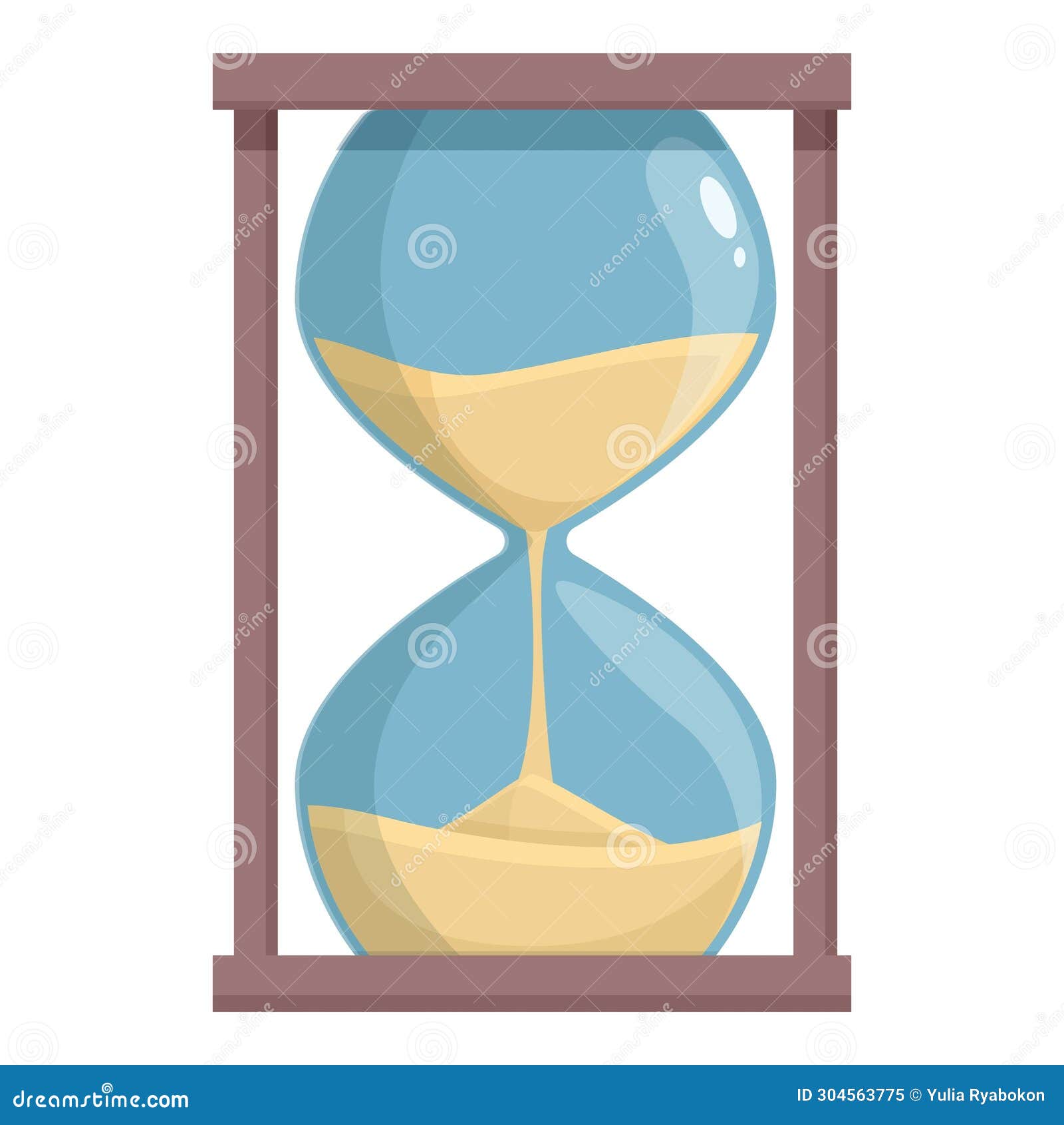 Sand Hour Clock Icon Cartoon Vector. Dial Image Speed Stock Vector ...