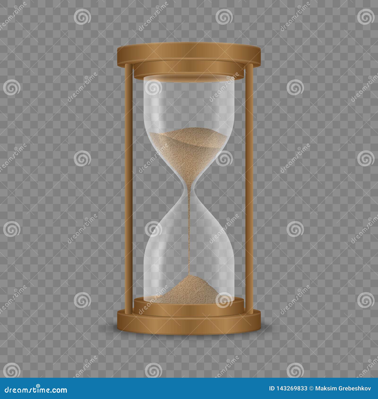 Hourglass With Clock Stock Photo | CartoonDealer.com #12623478