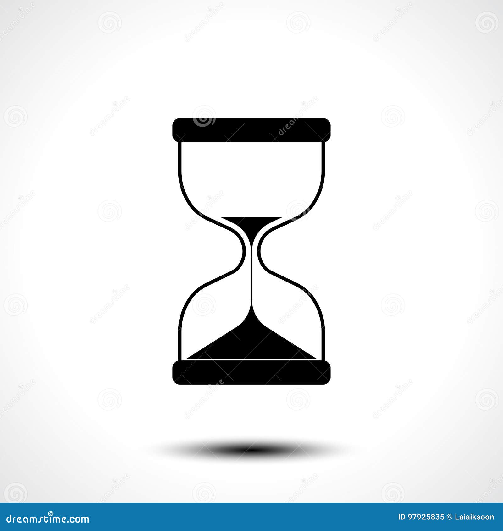 Sand Hourglass Time, Clock, Watch Icon. Concept Of UI Design Elements ...