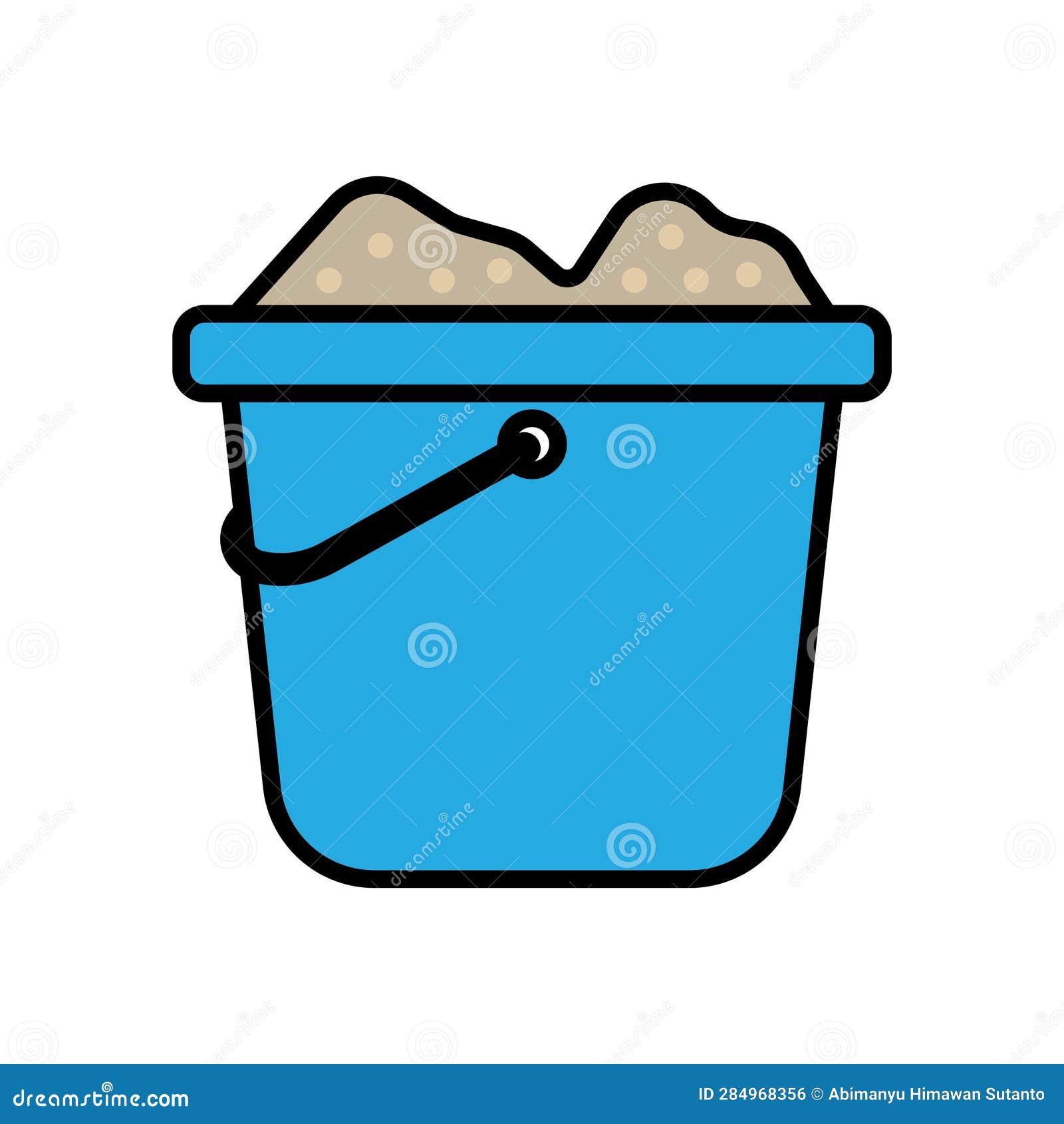 Sand icon vector stock vector. Illustration of shovel - 284968356