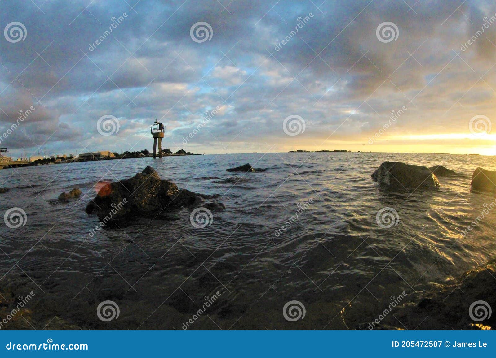 Sand Island Views from Keehi Lagoon Stock Image - Image of lagoon ...