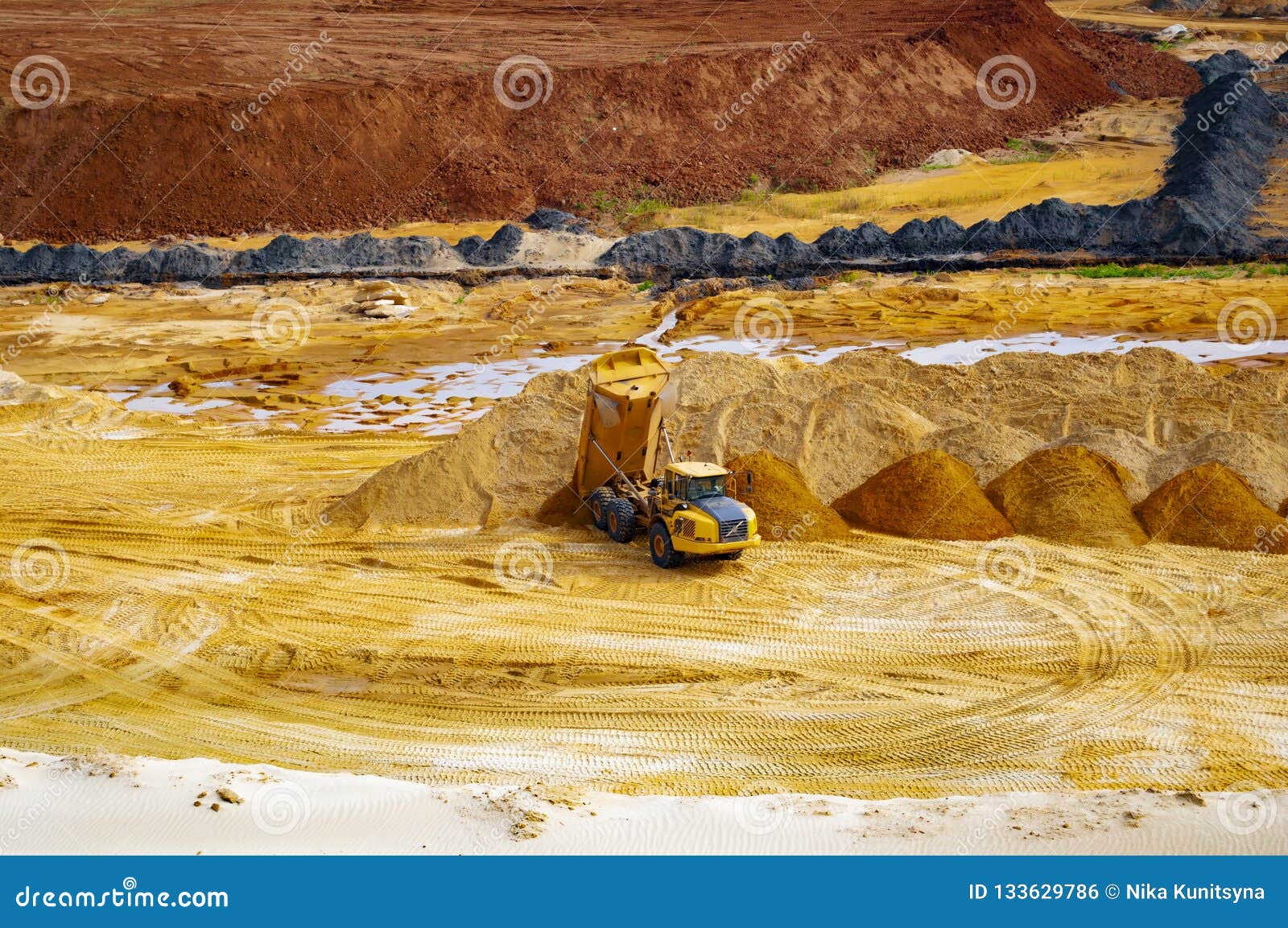 Sand job stock photo. Image of open, outdoor, metal - 133629786