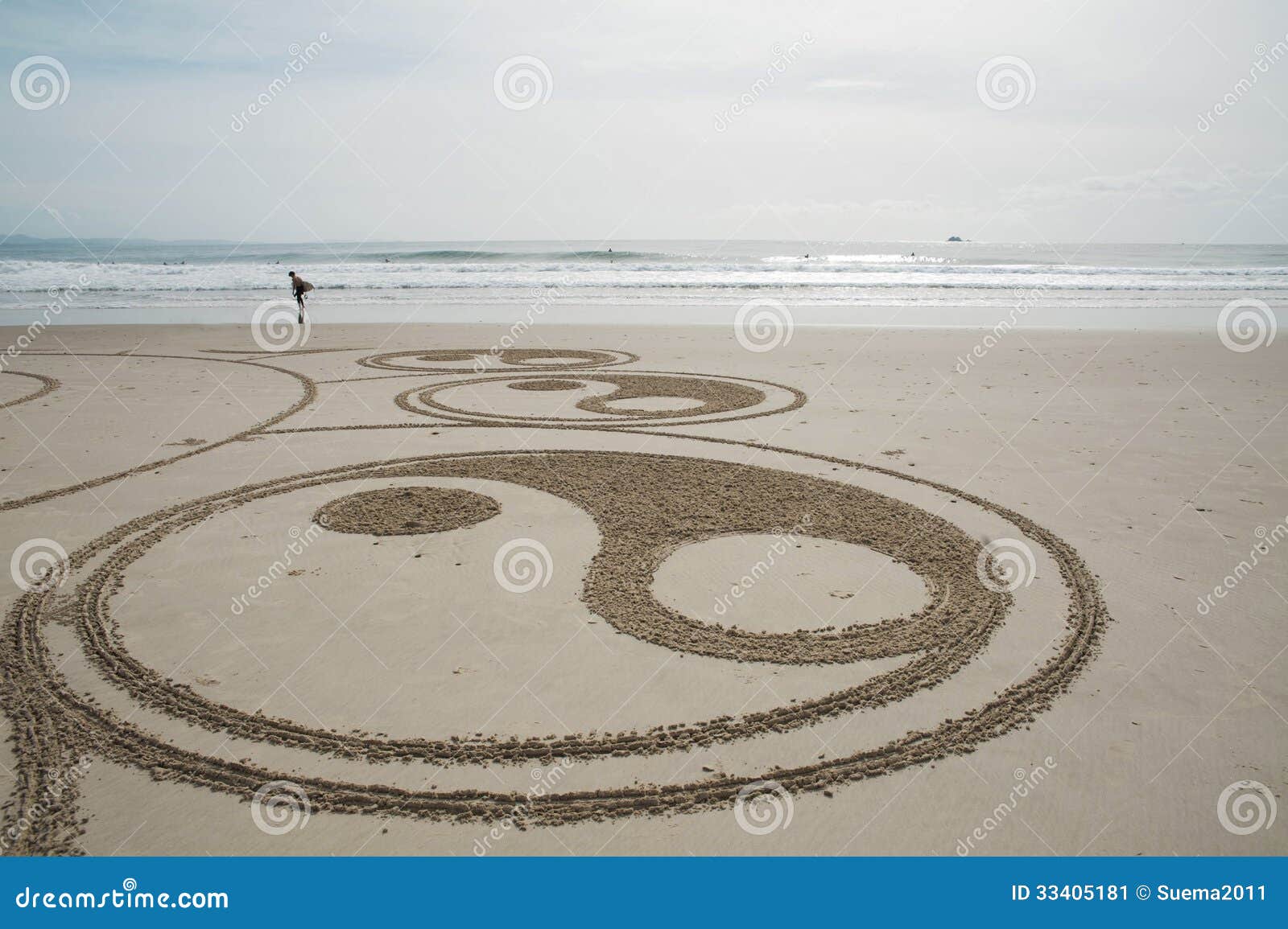 Sand-Kunst 2 stockbild. Bild von hell, auszug, sand, ring - 33405181
