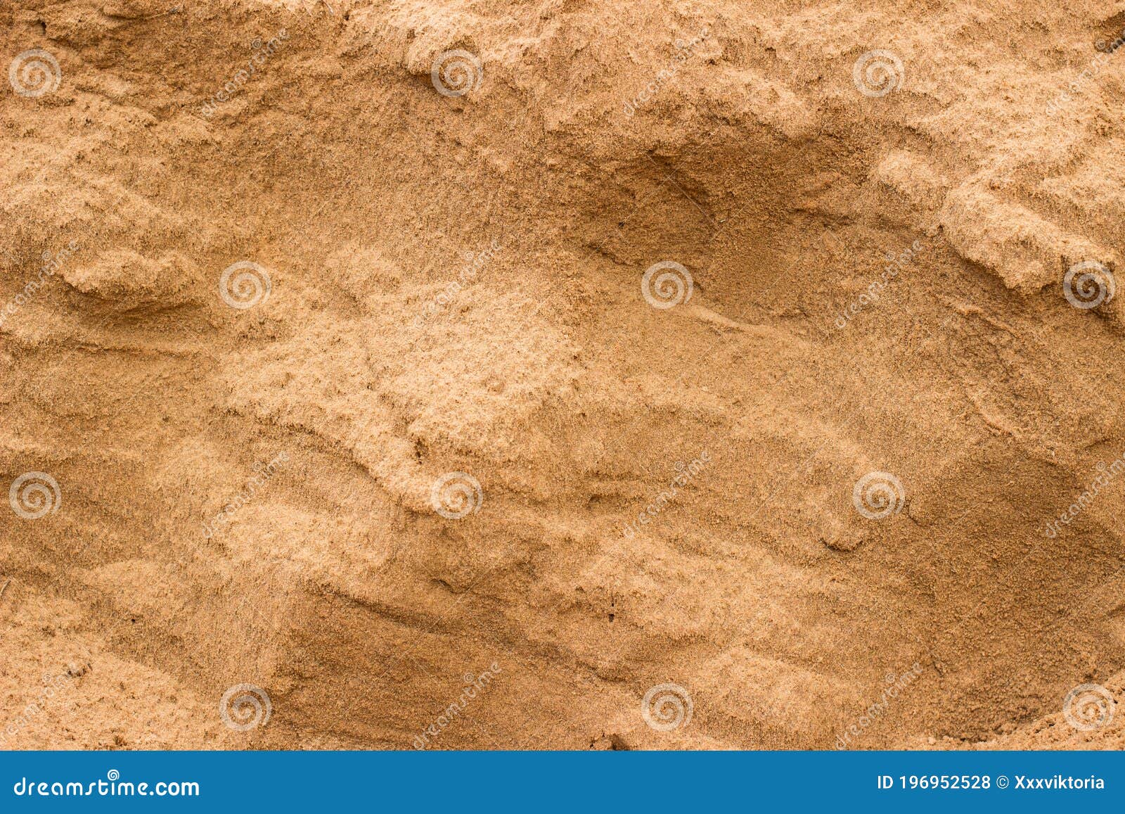 Sand Layer of Earth at the Site of Sand Extraction for Concrete ...