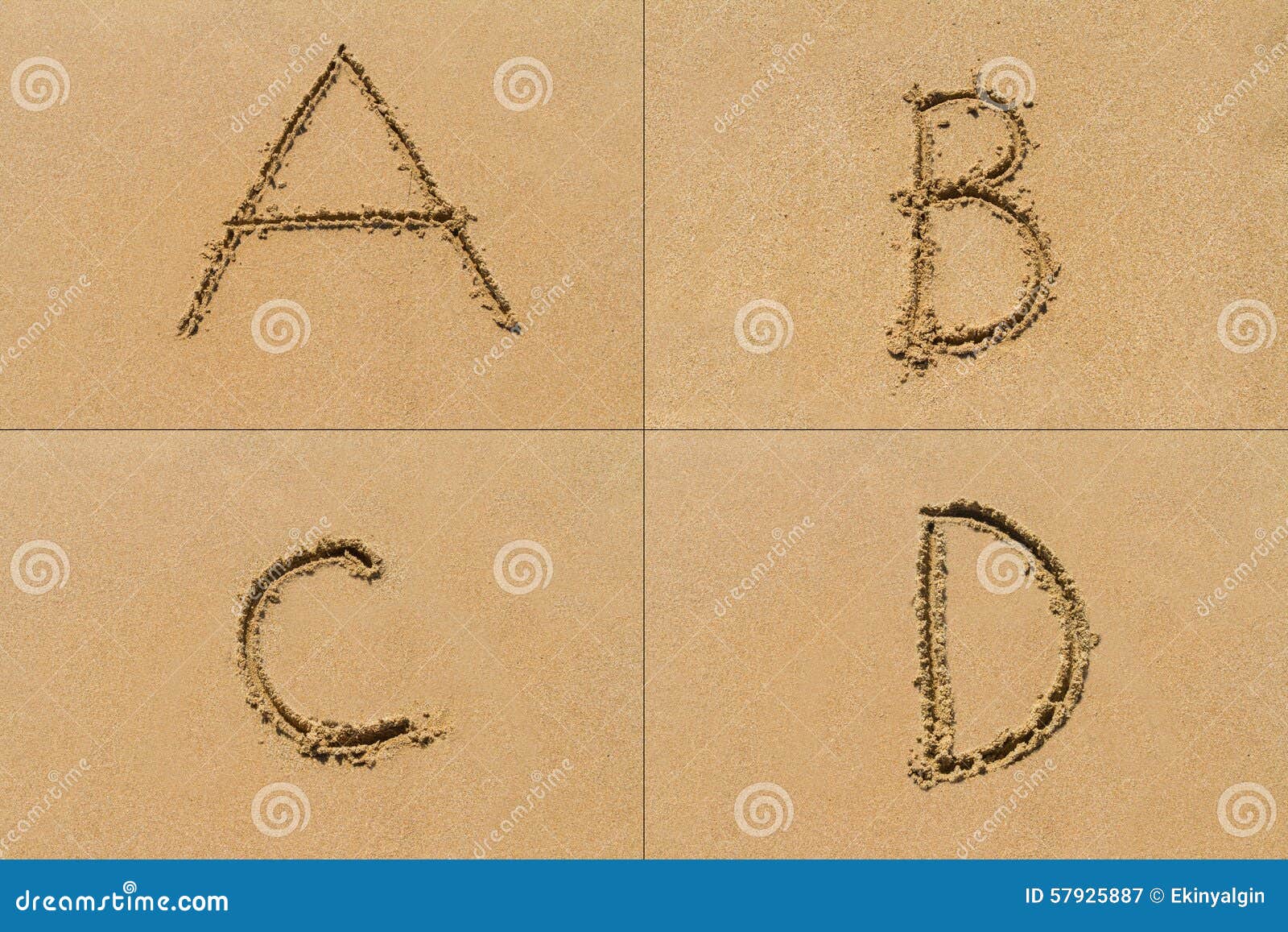 Sand Letter Sets stock image. Image of concept, case - 57925887