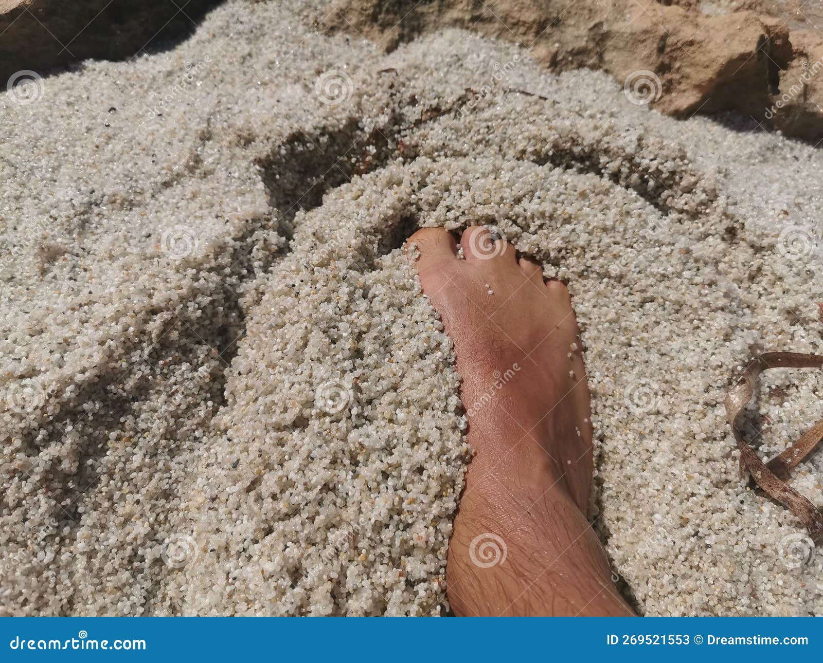 Sand Like Grains of Rice is Arutas Beach in Sardinia Stock Image ...