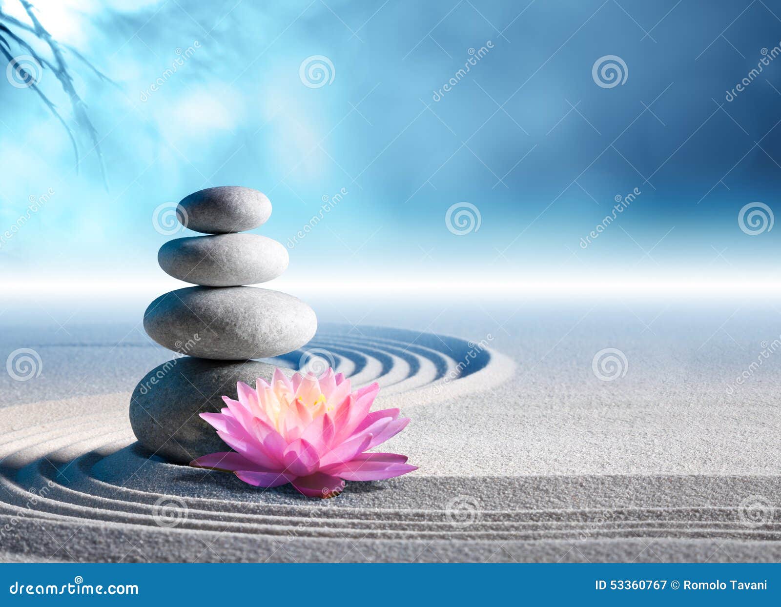 Sand, lily and spa stones stock image. Image of stones - 53360767