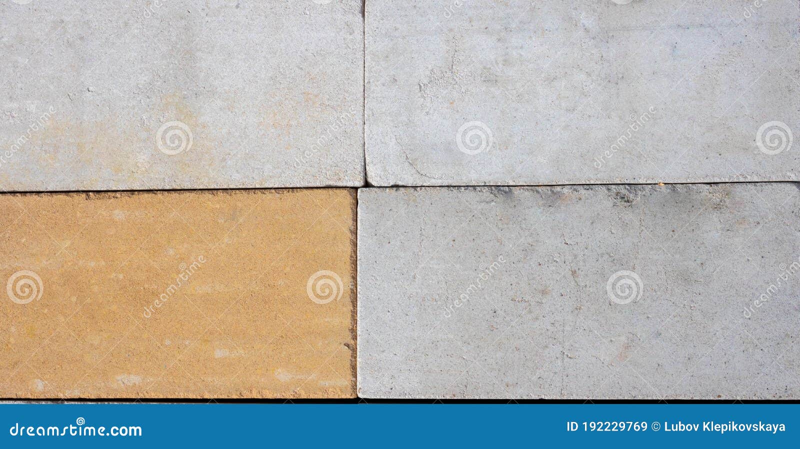 Sand-lime Bricks, White and Yellow Used for the Construction Stock ...