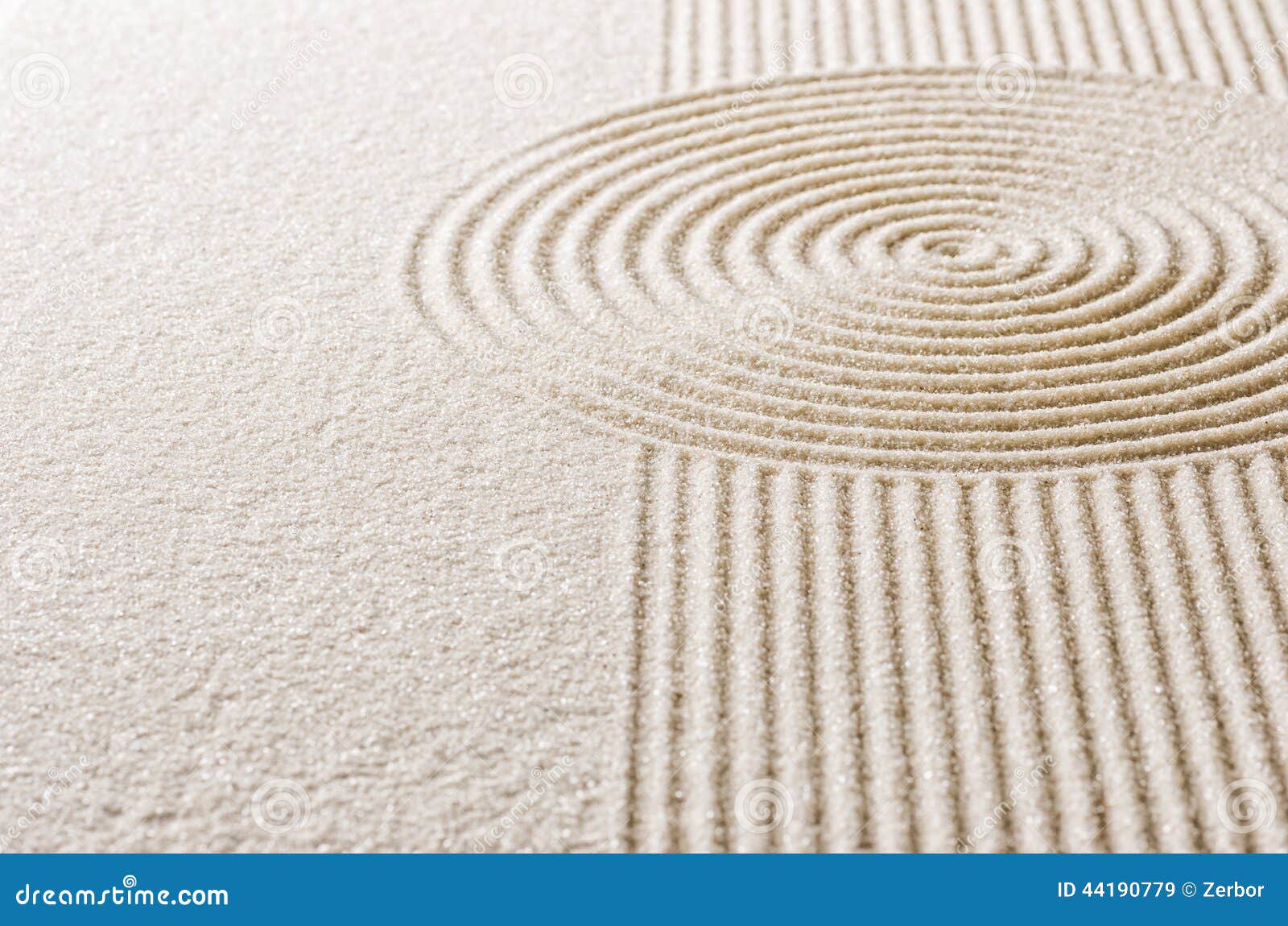 Sand with Lines and Circles Stock Image - Image of abstract, peaceful ...