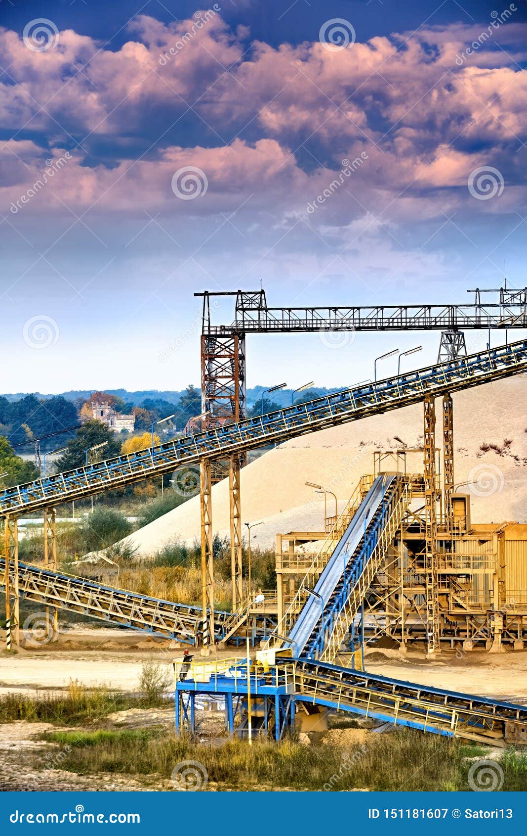 Sand Making Plant in Poland Stock Image - Image of bucket, industrial ...