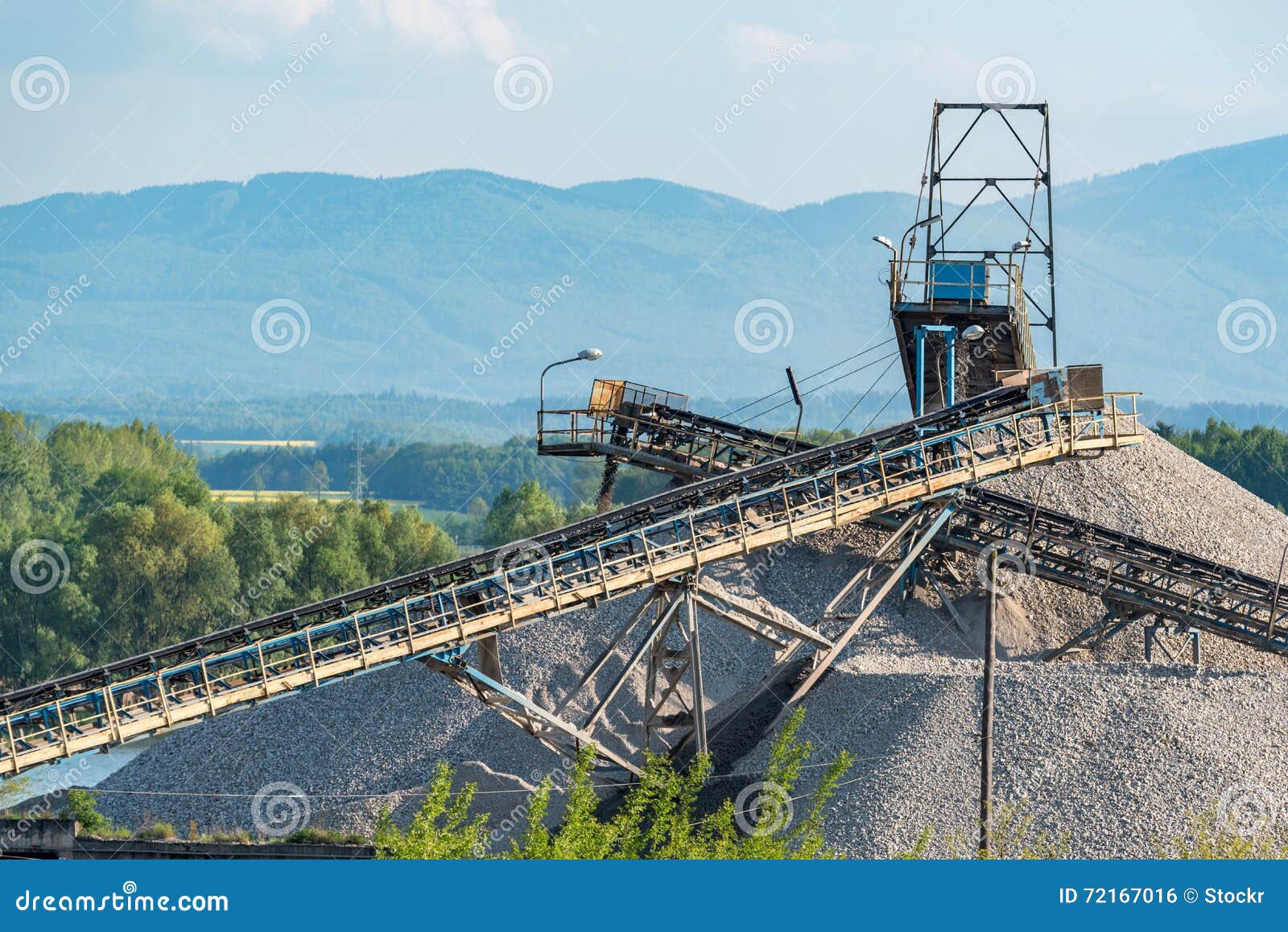 Sand mine large view stock photo. Image of building, construction ...
