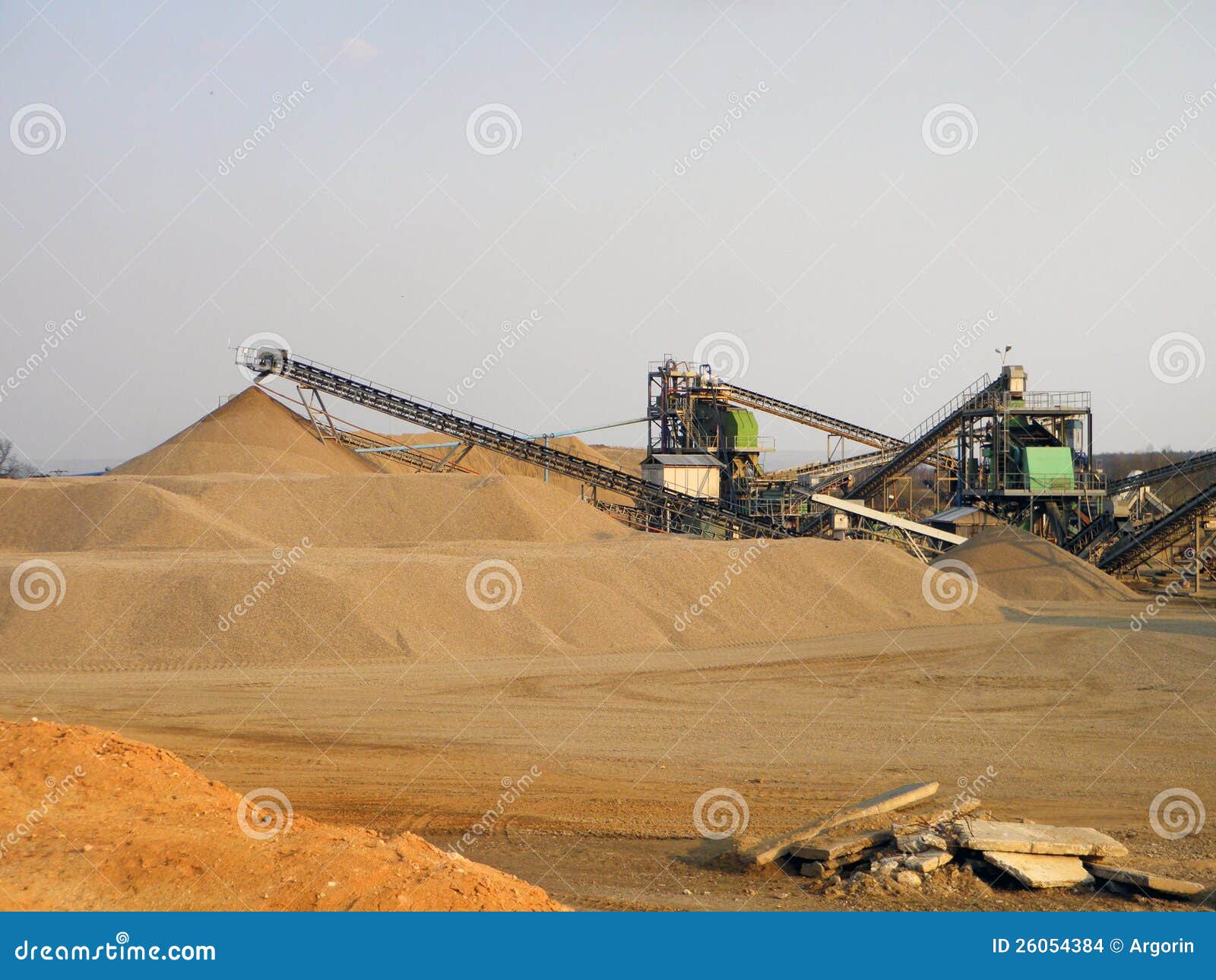 Sand mining stock photo. Image of industry, construction - 26054384